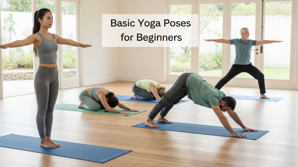 Basic Yoga Poses for Beginners: नवी सुरवात करणाऱ्यांसाठी १२ सोपी आणि ...